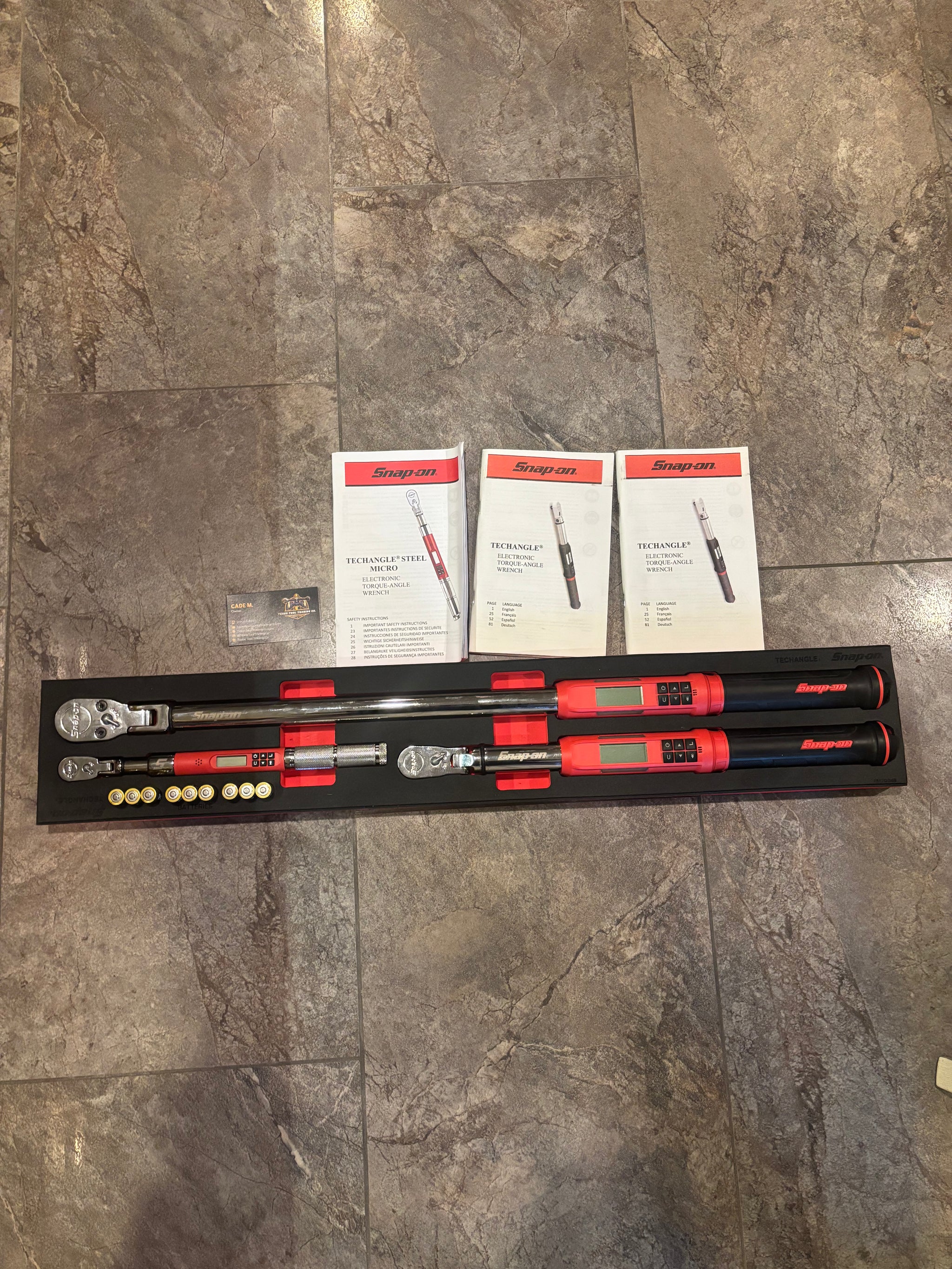 3 pc 1/4, 3/8 and 1/2" Drive Flex-Head TechAngle® Torque Wrench Set ...