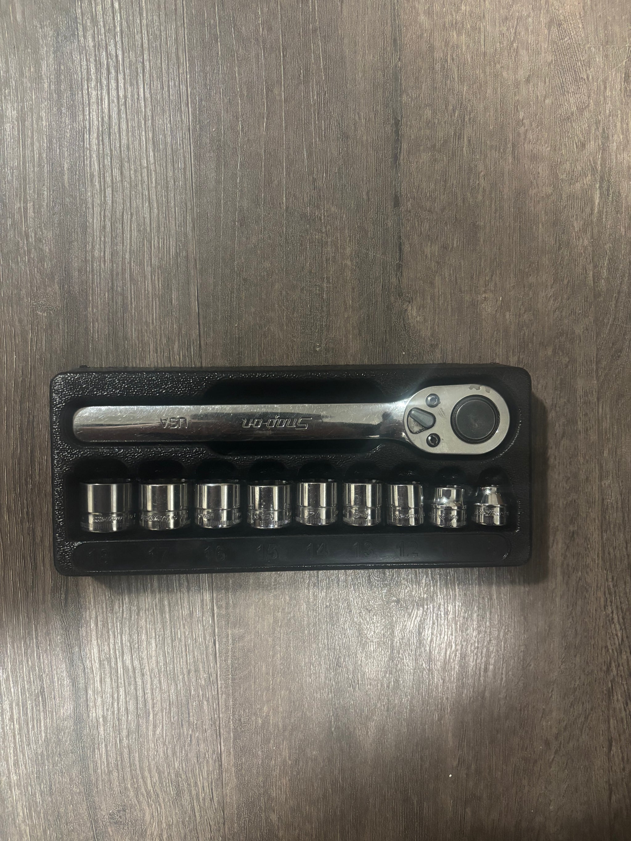 Snap-On 10 pc 3/8" Drive 12-Point Metric Flank Drive® Low-Profile ...